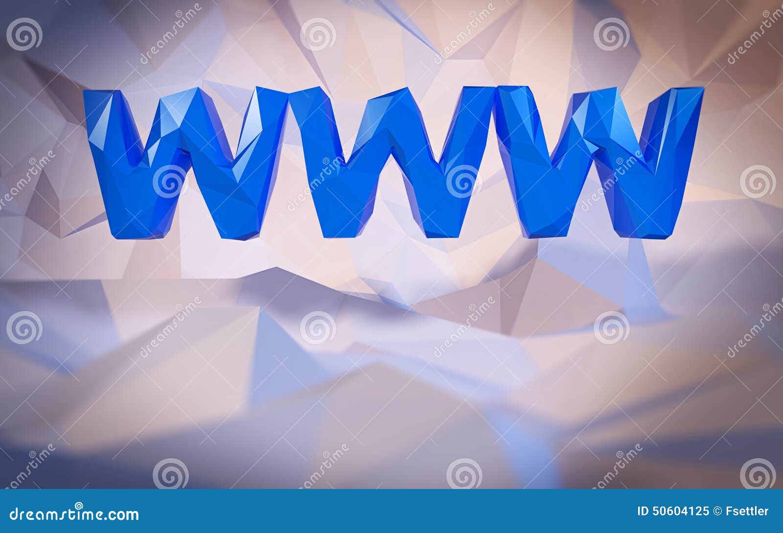 Abstract Low-poly Background. Word Concept. Text WWW Stock Image ...