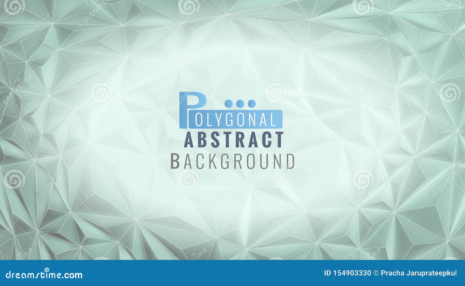 Abstract Low Poly BG in Soft Green Tone with Blank Space Stock Vector ...