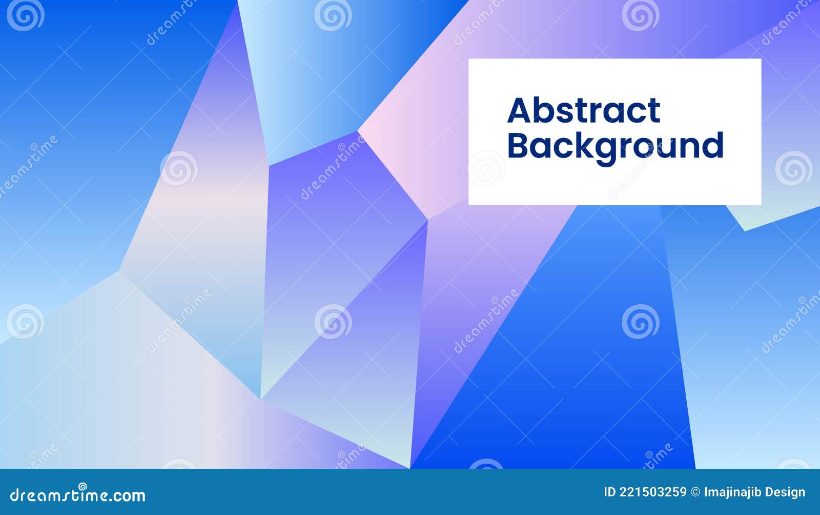 Abstract Low Poly Blue Gradient Background Design Stock Vector ...