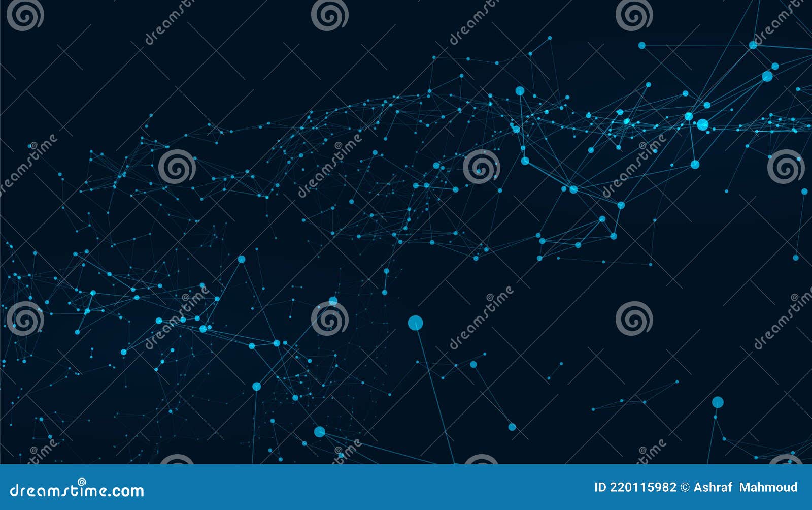 Abstract Low Poly Connection Lines Digital Technology Background Stock ...