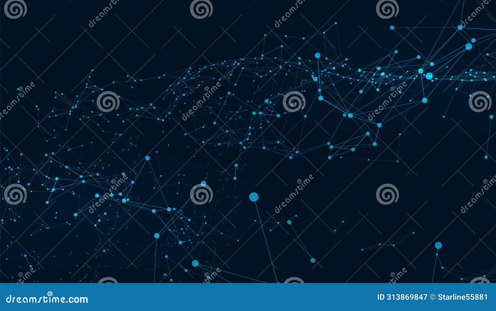 Abstract Low Poly Connection Lines Digital Technology Background Stock ...