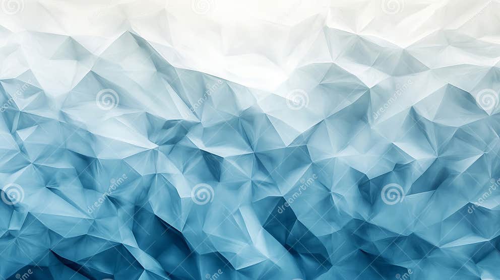 Abstract Low Poly Geometric Background with Blue Gradients Stock Photo ...