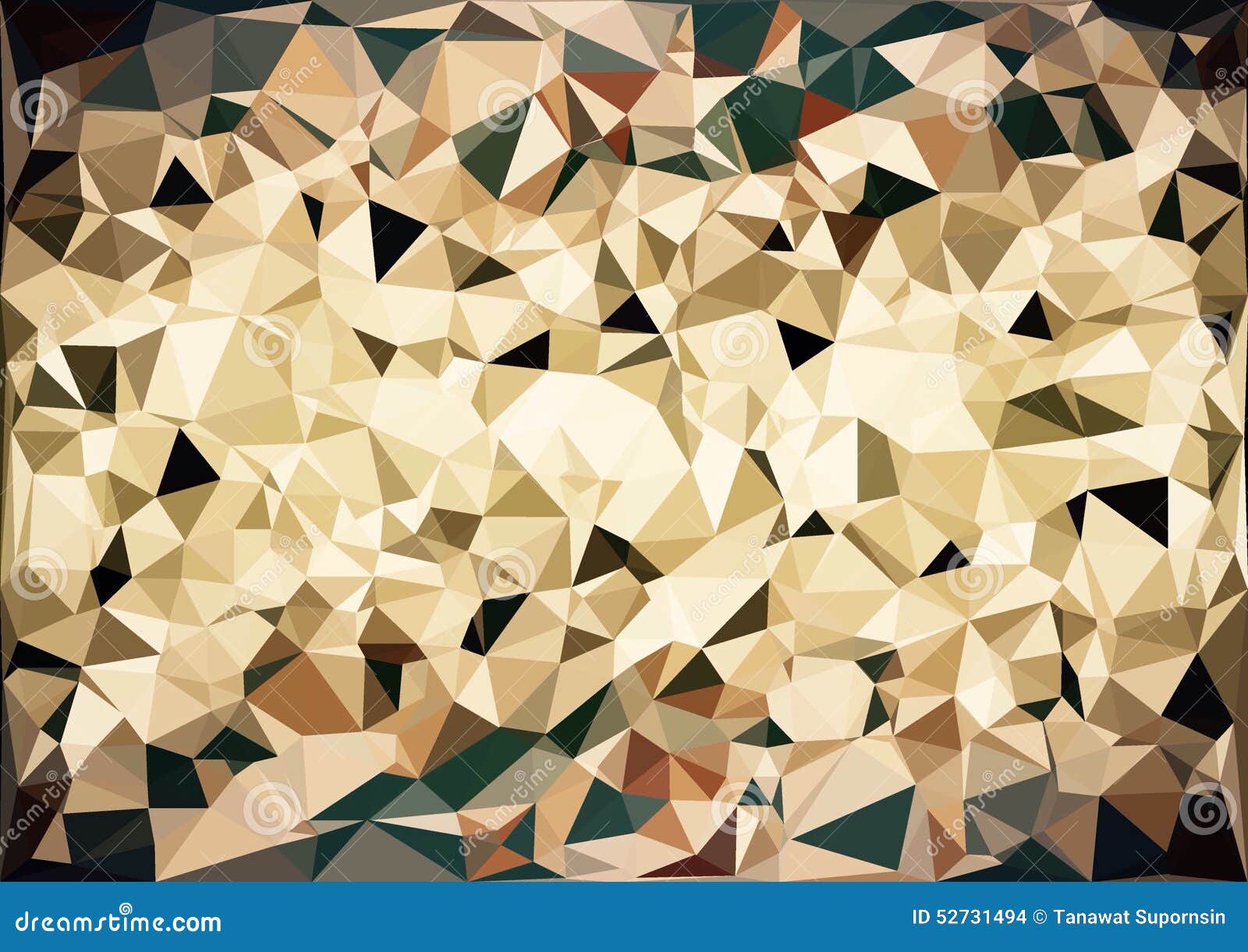 Abstract Low Poly Gold Color Bokeh Wallpaper Stock Illustration ...