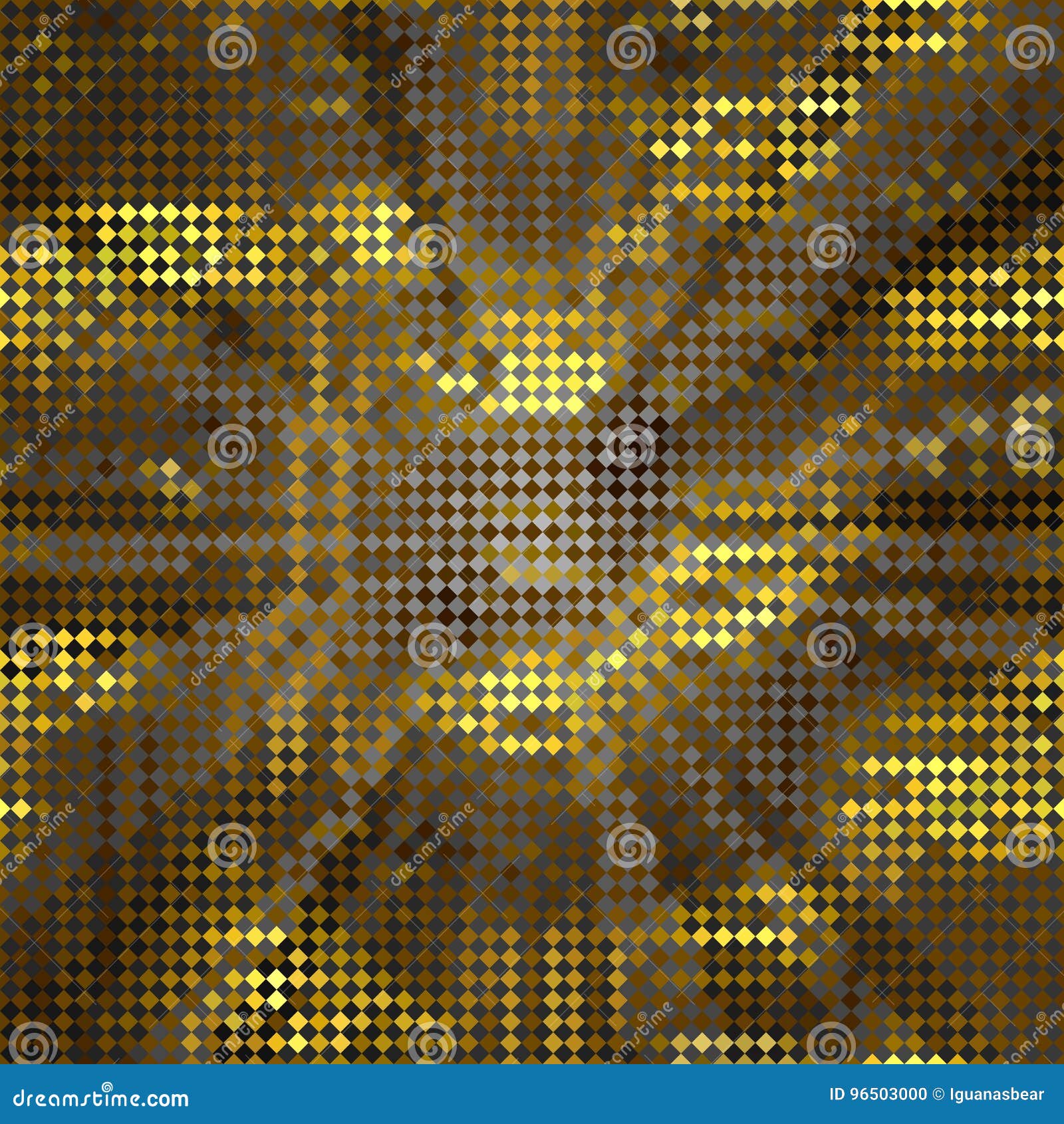 Abstract Low Poly Gold Gray Stroboscopic Pattern Stock Illustration ...