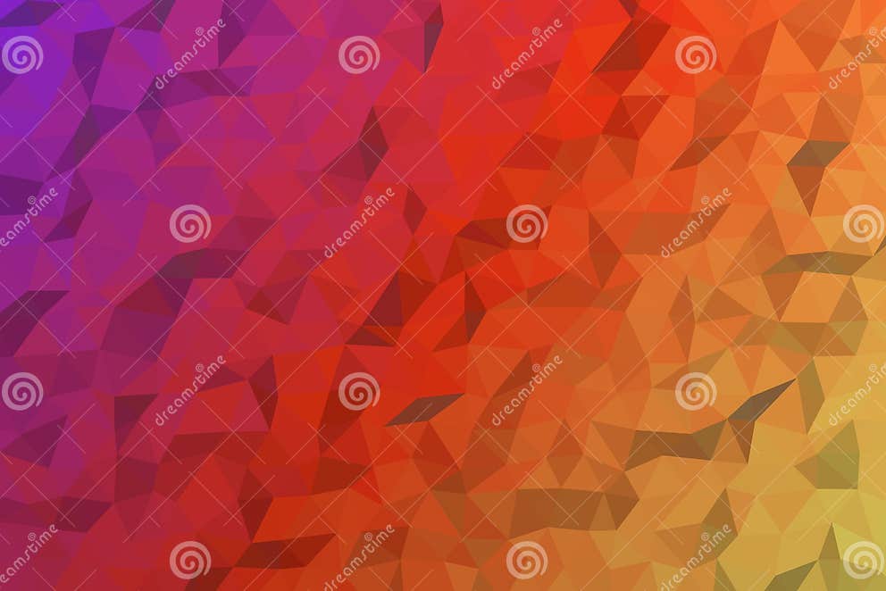 Abstract Low Poly Gradient Color Triangles Background Texture. 3d ...