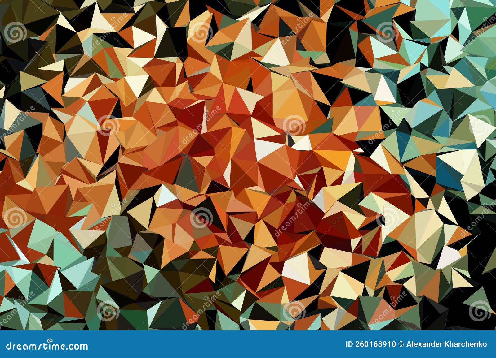 Abstract Low Poly Gradient Color Triangles Background Texture. 3d ...