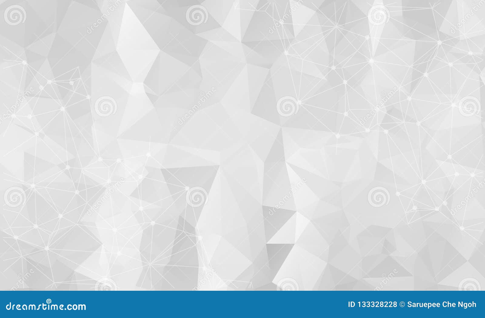 Abstract Low Poly Gray Technology Vector Background. Connection Stock ...