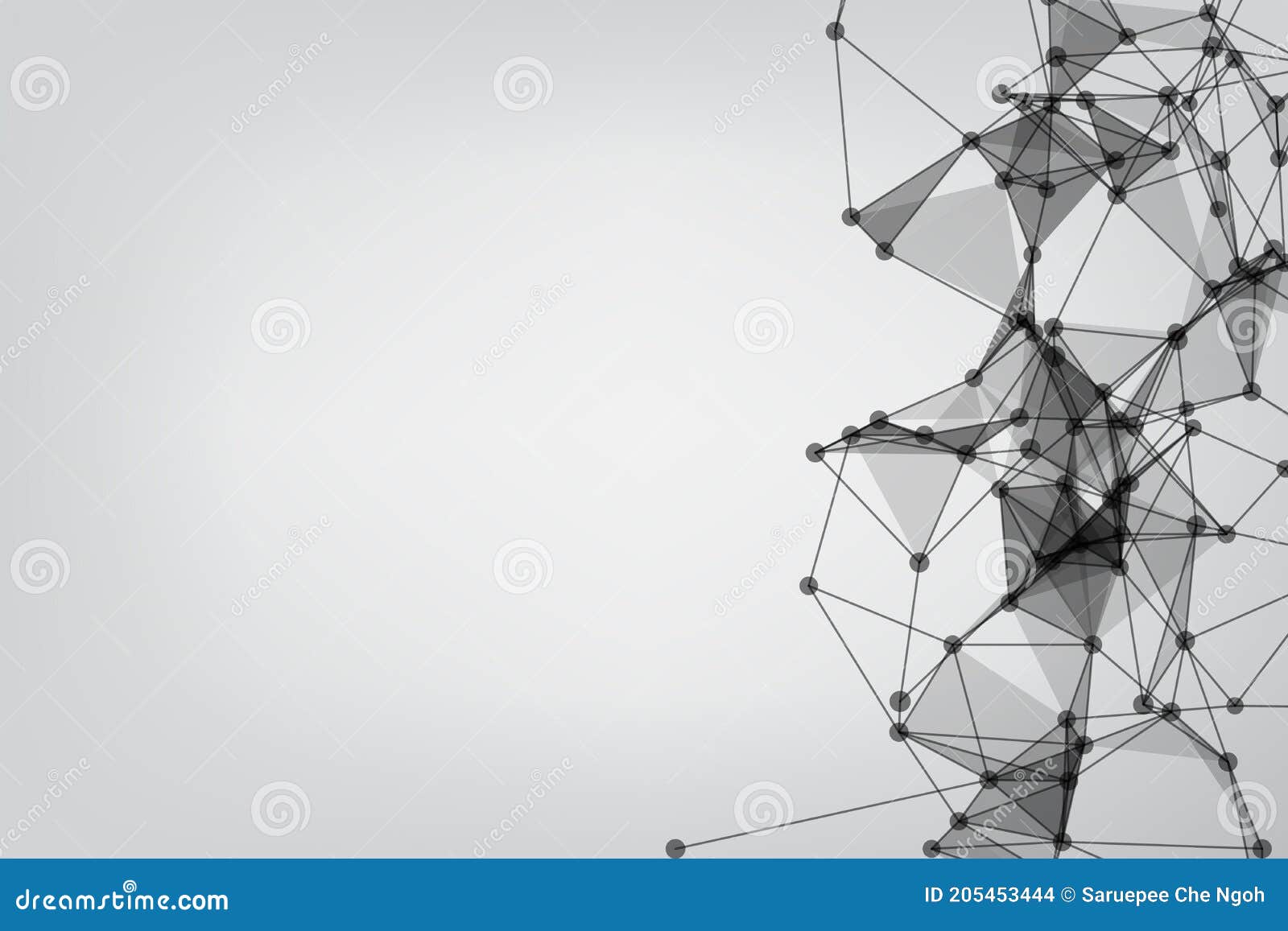 Abstract Low Poly Lines Mesh White. Background Technology Connecting ...