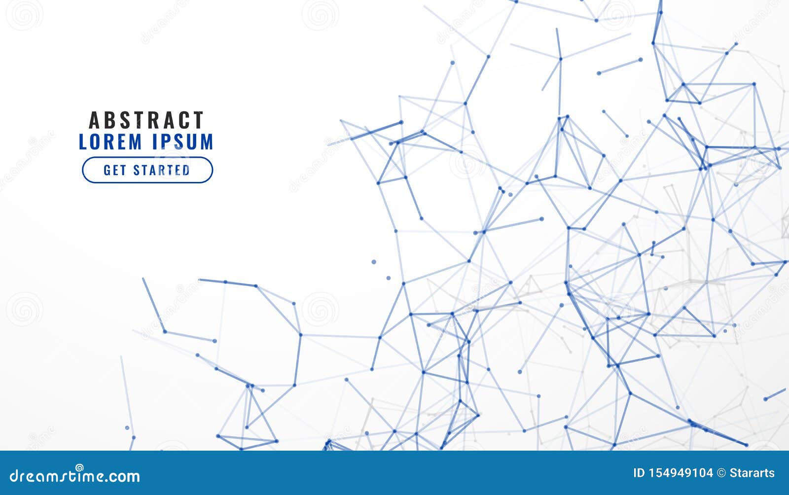 Abstract Low Poly Mesh Lines White Background Stock Vector ...