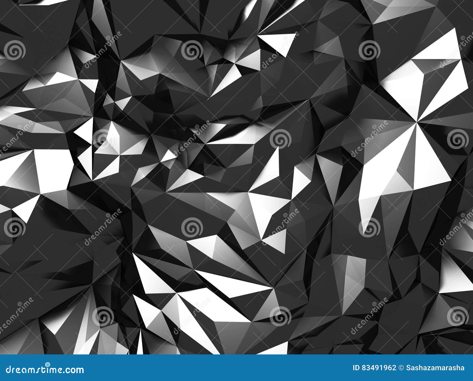 Abstract Low Poly Triangle Pattern Wall Background Stock Illustration ...
