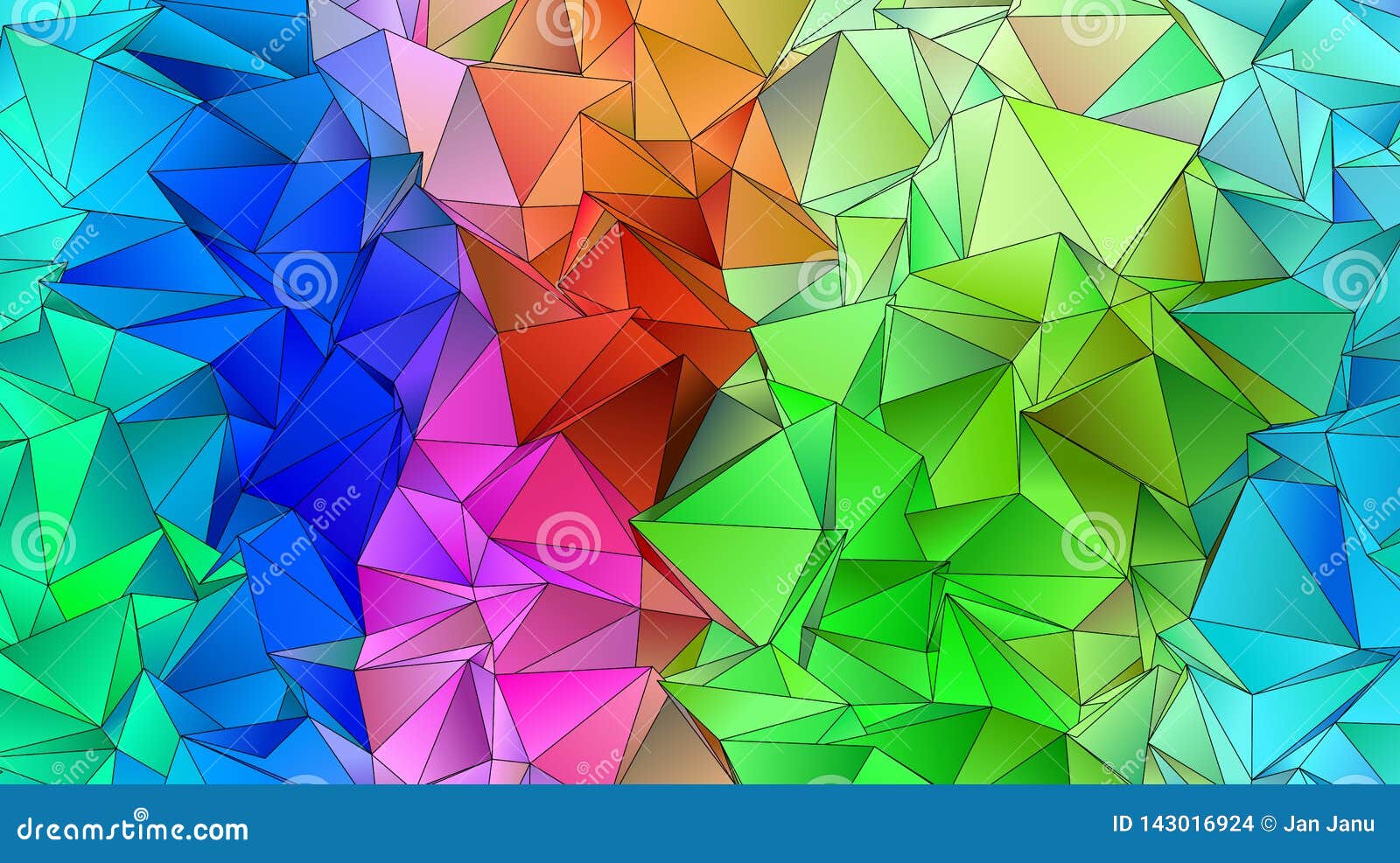 Abstract Low-Poly Triangular Modern Background Stock Illustration ...