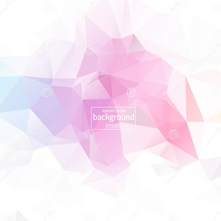 Abstract Low Poly White Technology Vector Background. Connection ...