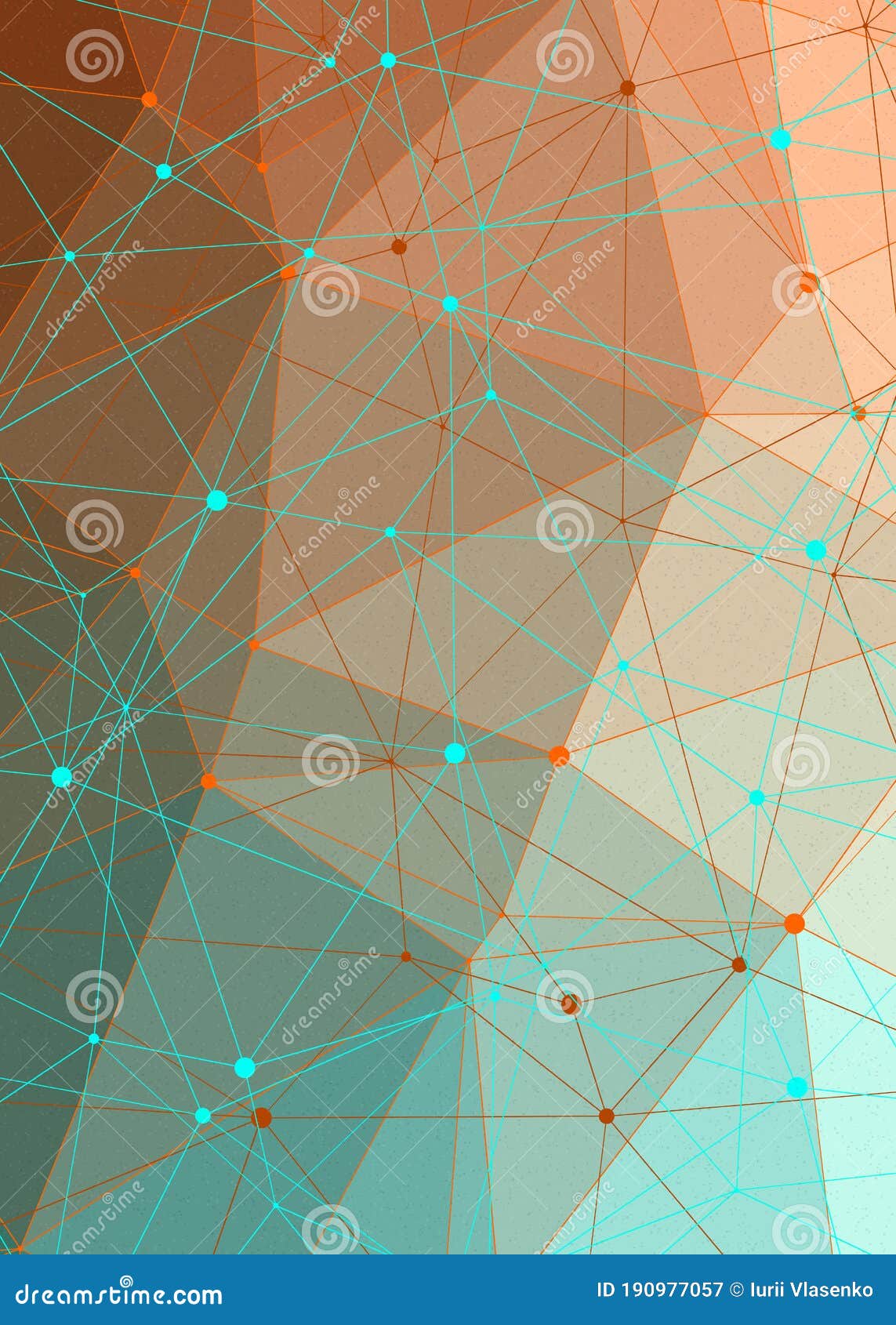 Ink Blue Color Abstract Color Low-Polygones Generative Art Background ...