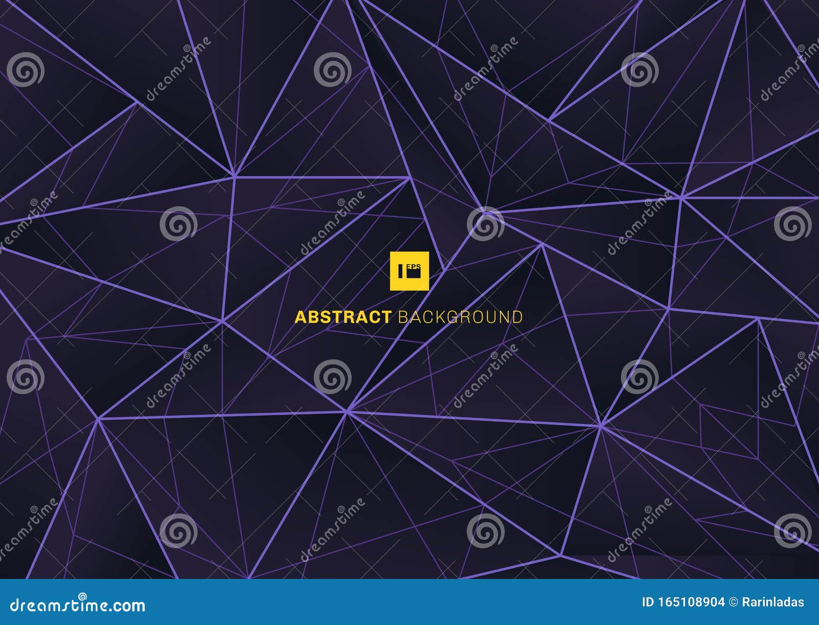 Abstract Low Polygon with Lines Mosaic Purple Background. Triangle ...