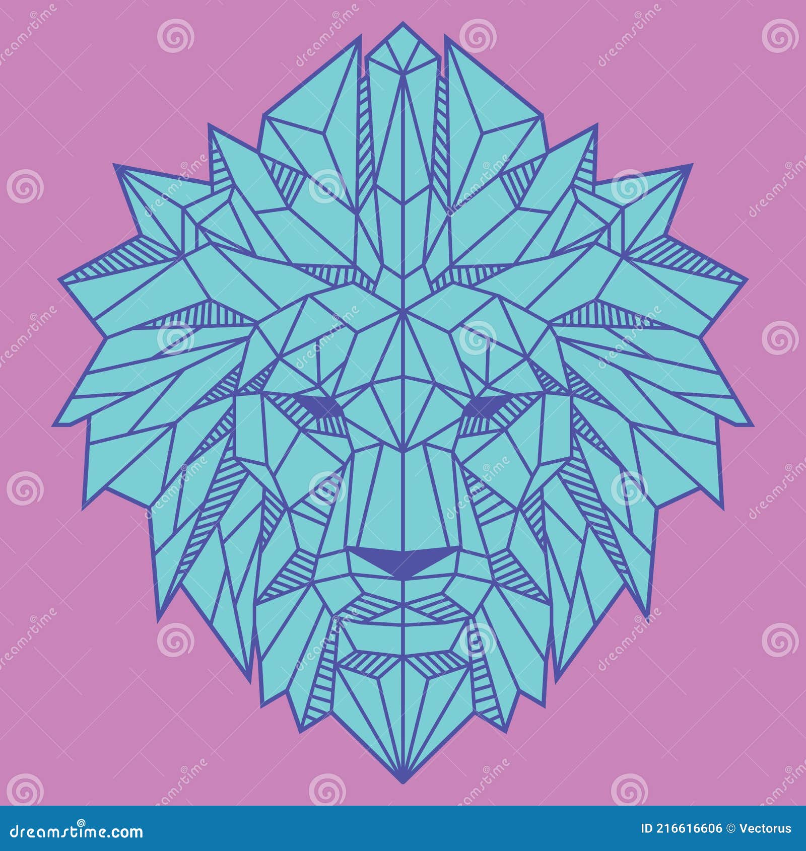 Polygon Lion Art Image, For 3d Logos And Icons Cartoon Vector ...