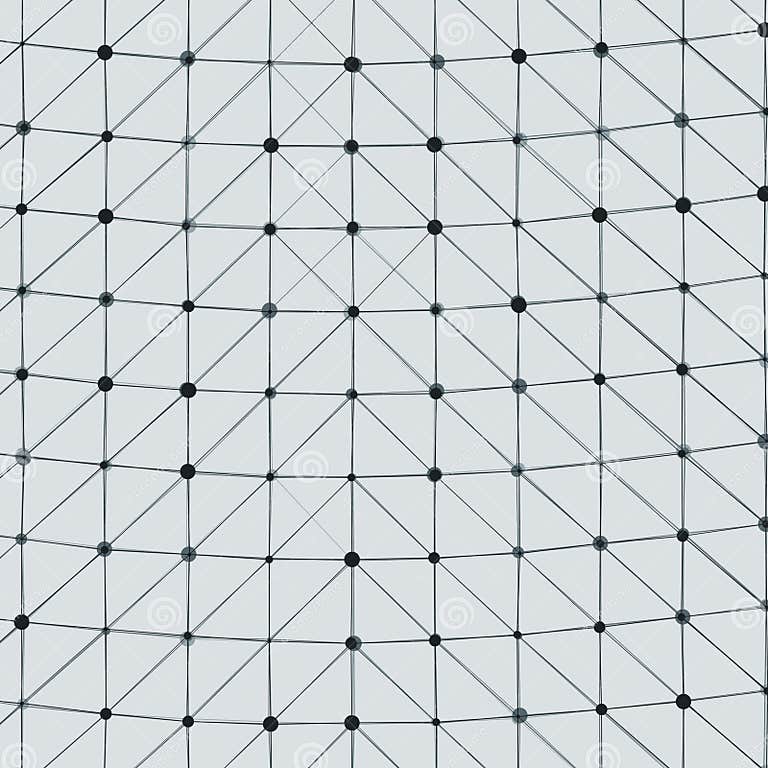 Abstract Low Polygon Mesh Generative Art Background Illustration Stock ...