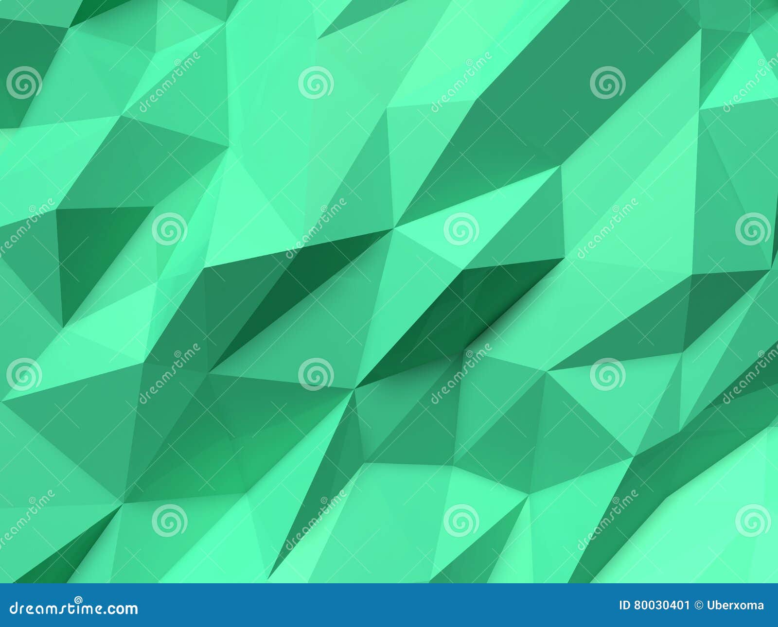 Abstract Lowpoly Background Green. Geometric Polygonal Background 3D ...