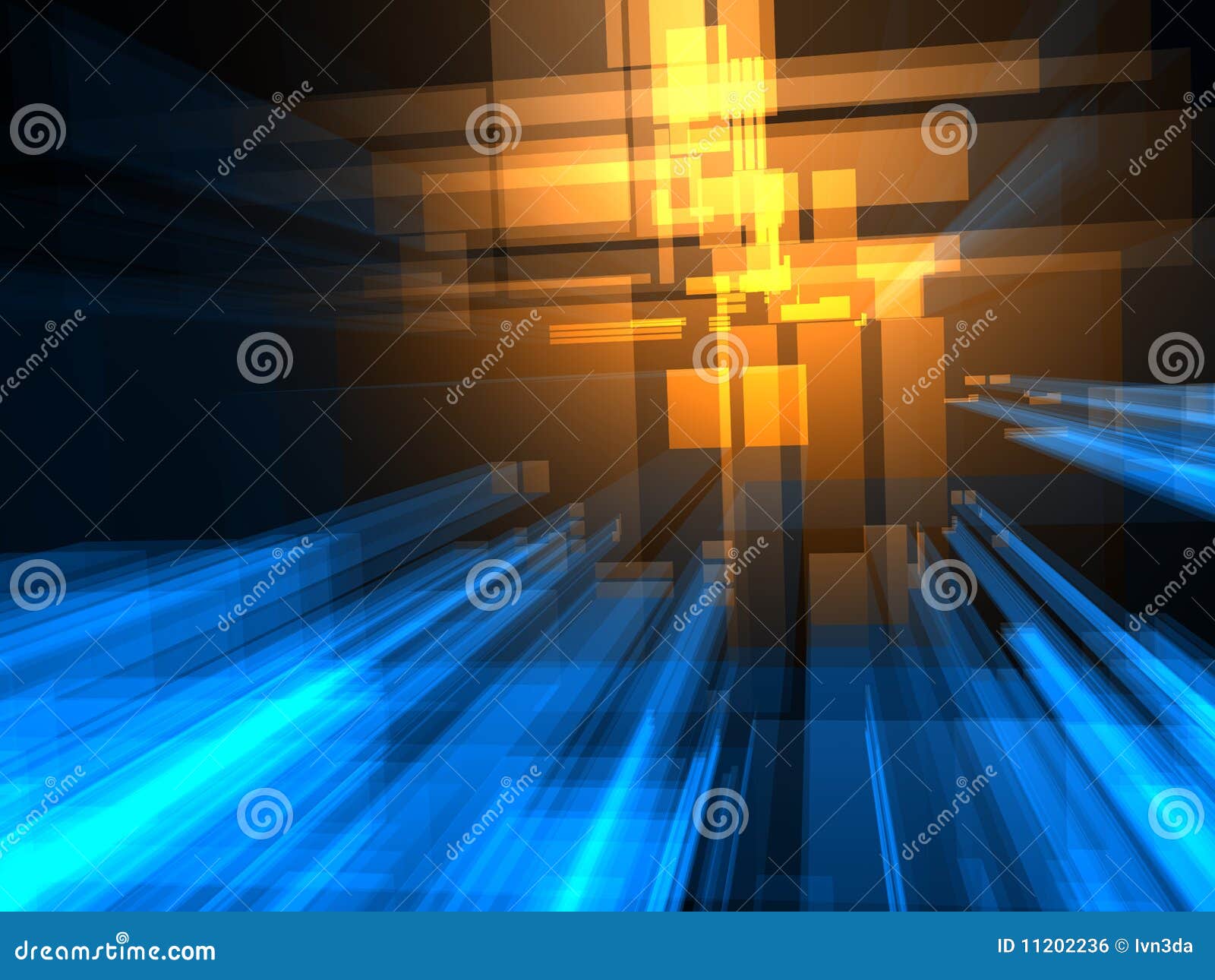 Abstract Luminous Background Stock Illustration - Illustration of cyan ...