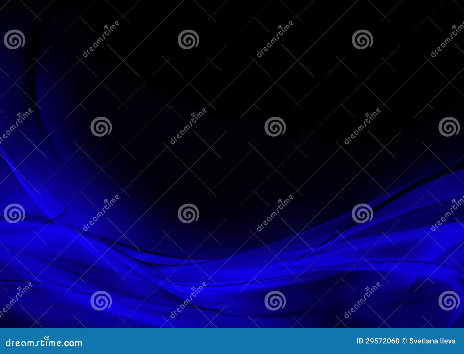 Abstract Luminous Blue and Black Background Stock Illustration ...