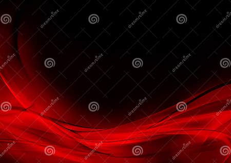 Abstract Luminous Red and Black Background Stock Illustration ...