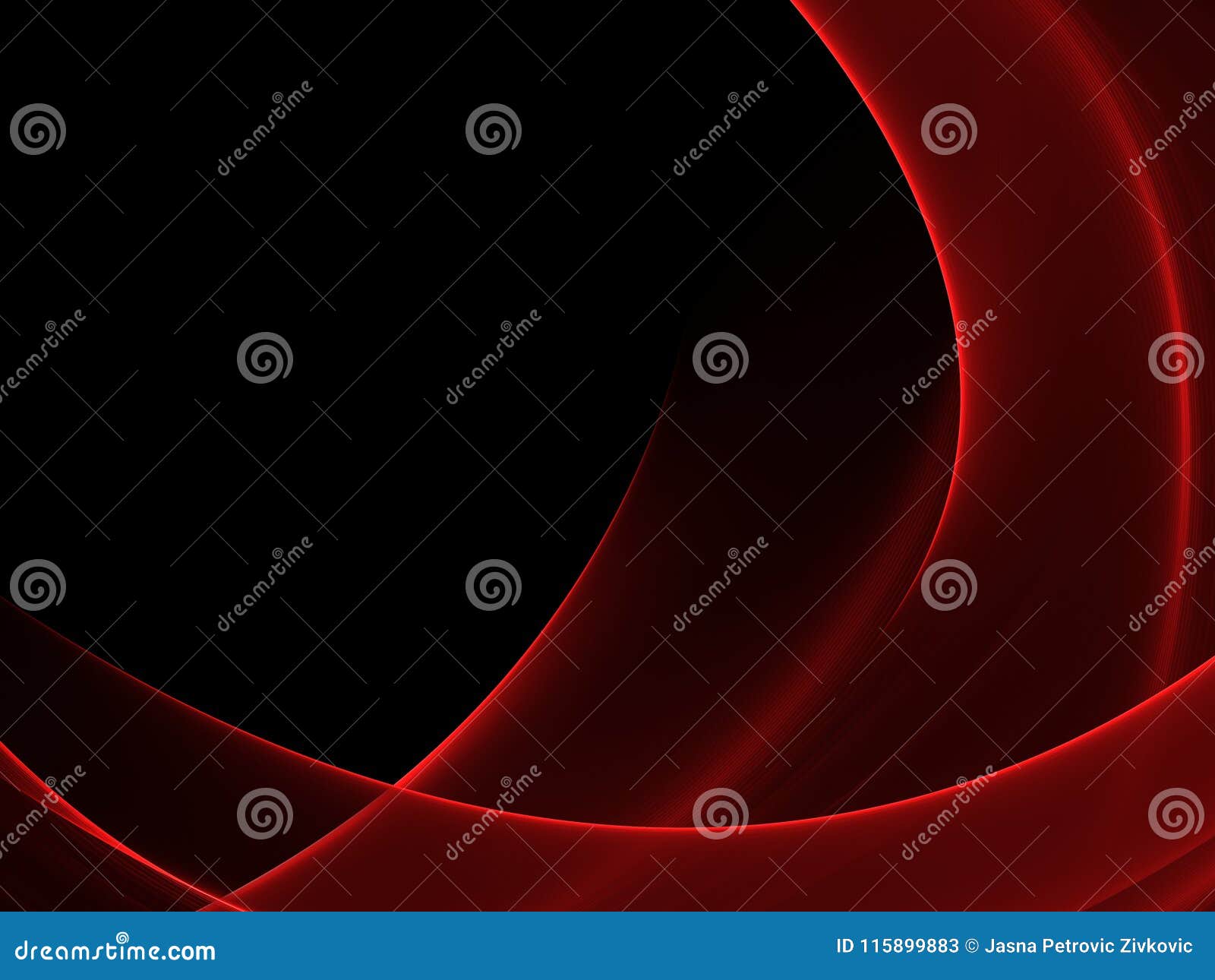 Abstract Luminous Red and Black Background Stock Illustration ...