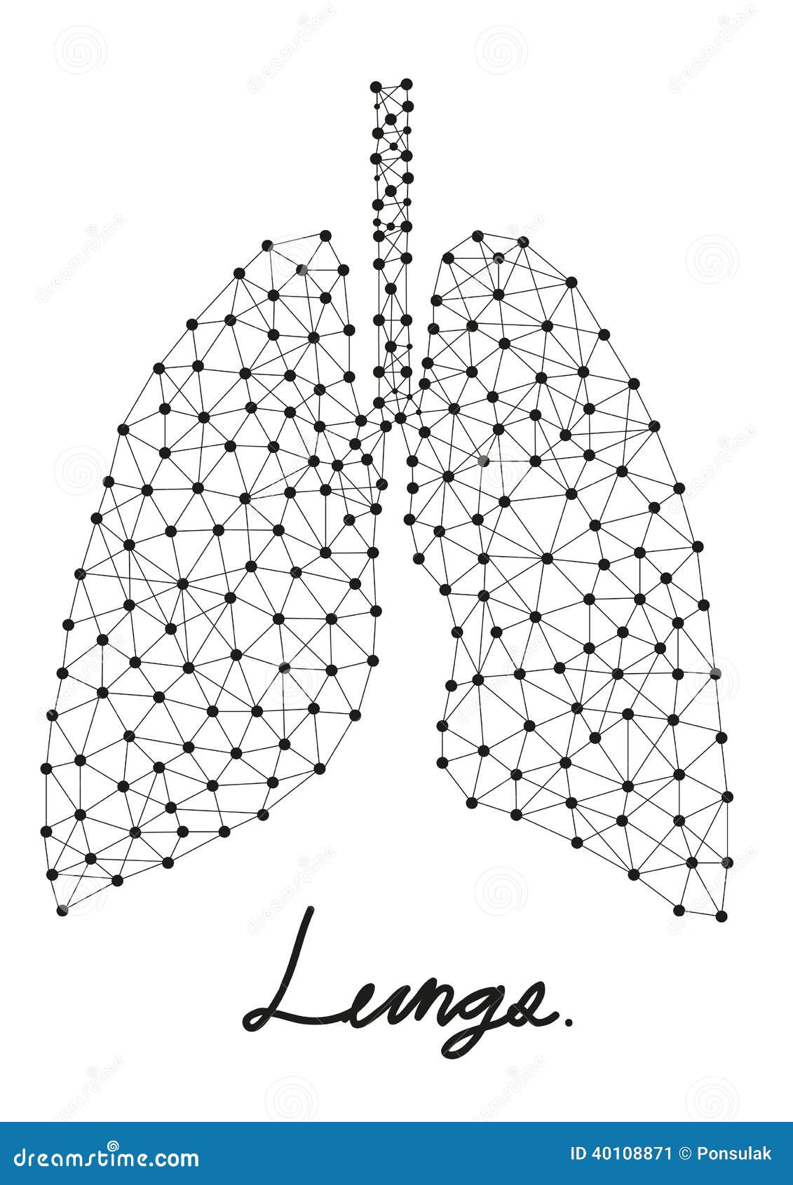Abstract of lungs stock illustration. Illustration of style - 40108871