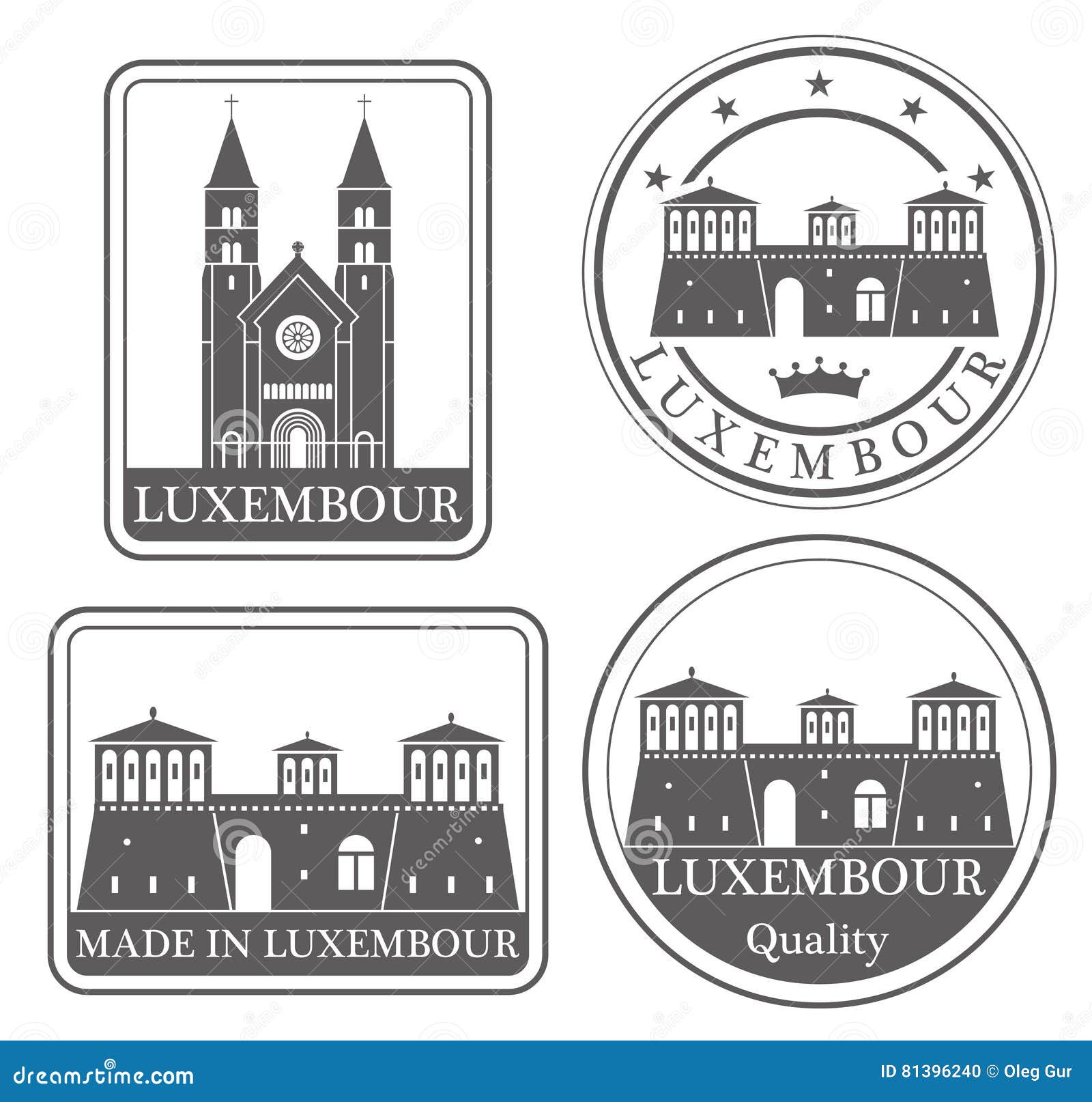 Abstract Luxembourg stock vector. Illustration of stamp - 81396240