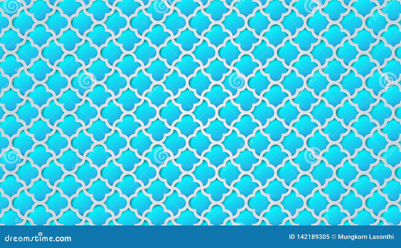 Abstract Luxury Blue Islamic Pattern Background Stock Vector ...