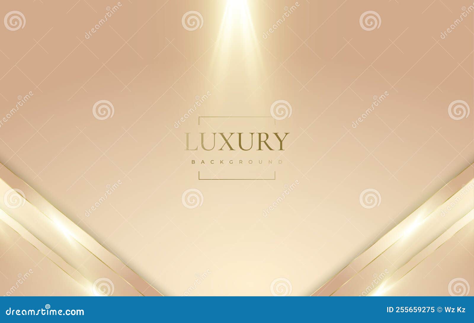 Abstract Luxury Gold Background with Light Rays Effect Stock Vector ...