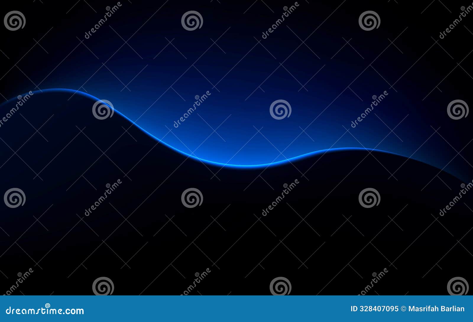 Abstract Luxury Shining Light Blue Line Wave Element. Stock ...
