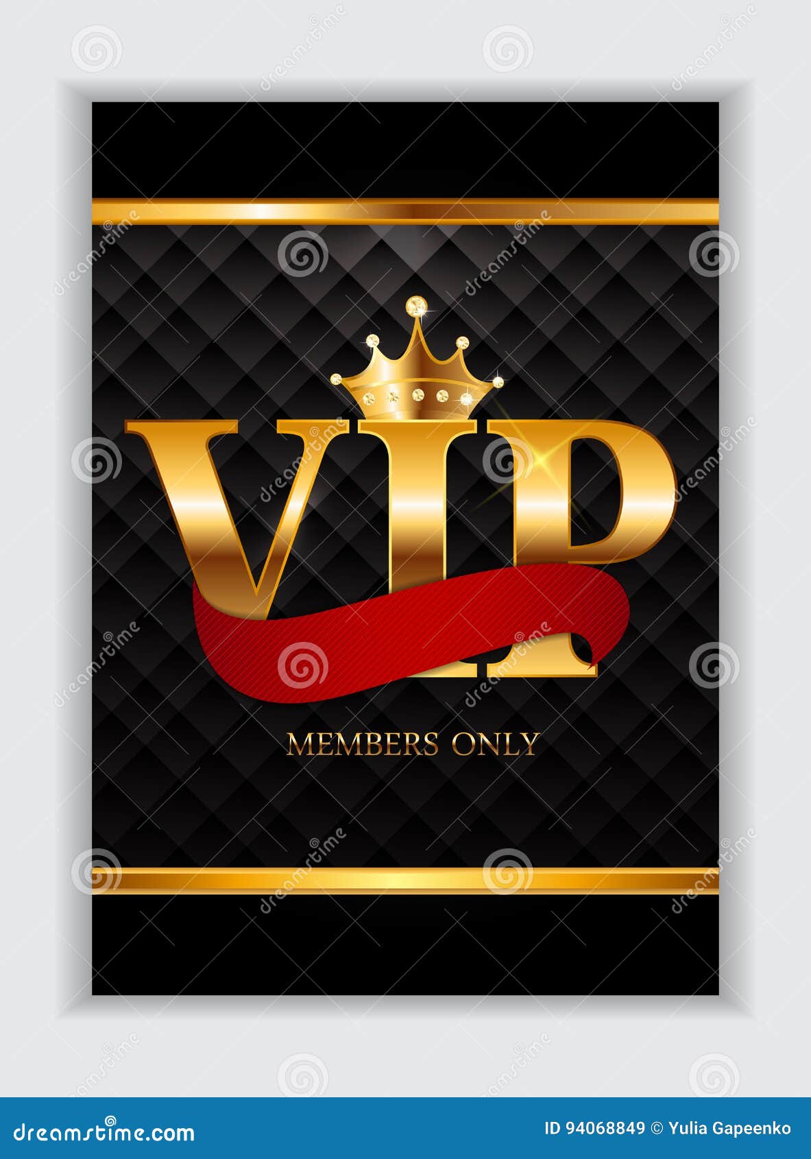 Abstract Luxury VIP Members only Invitation Background Vector Il Stock ...