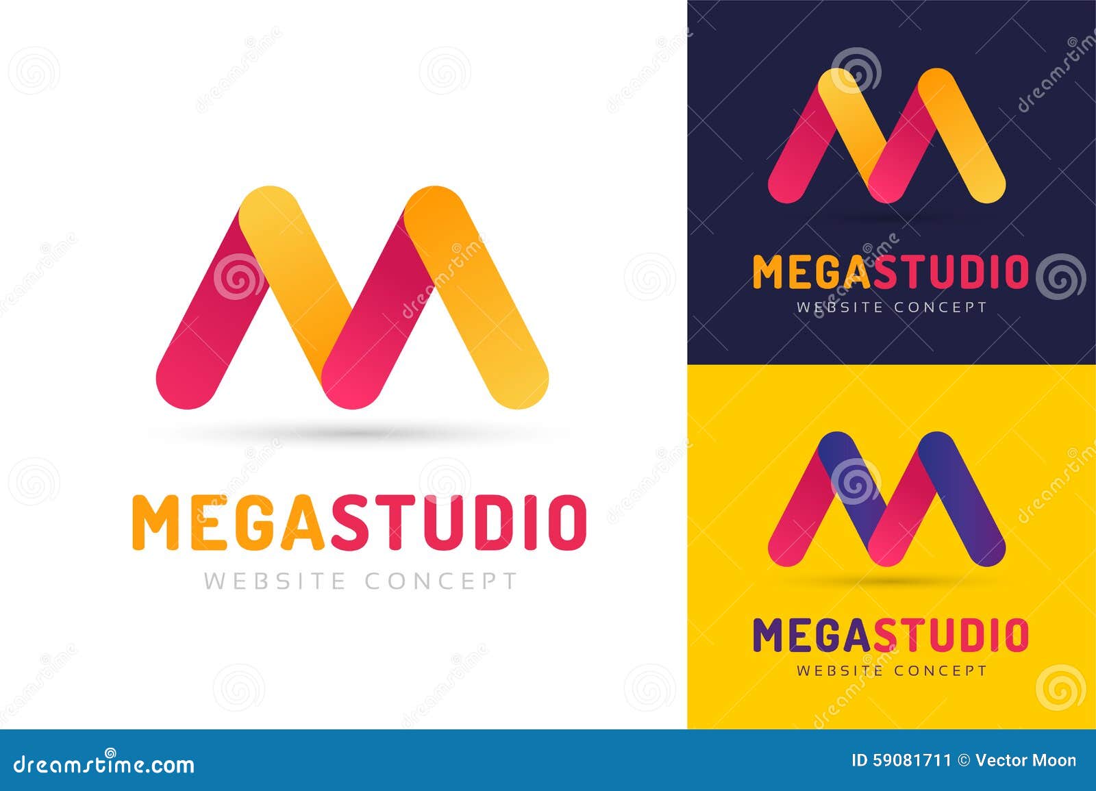 Abstract M Letter Vector Logo Icon Template Stock Vector - Illustration ...