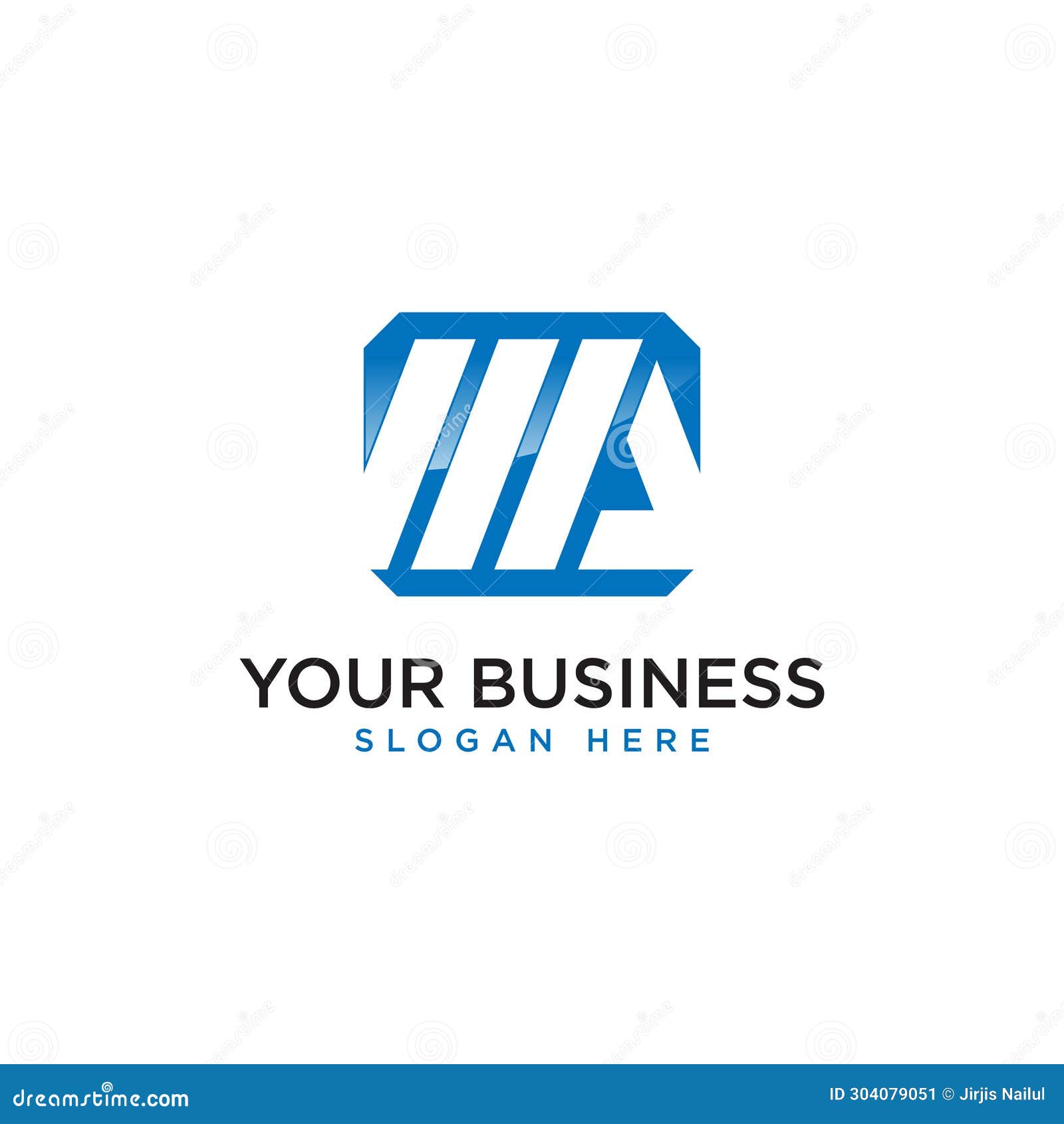 Abstract MA Letter Branding Logo Design Concept Stock Vector ...