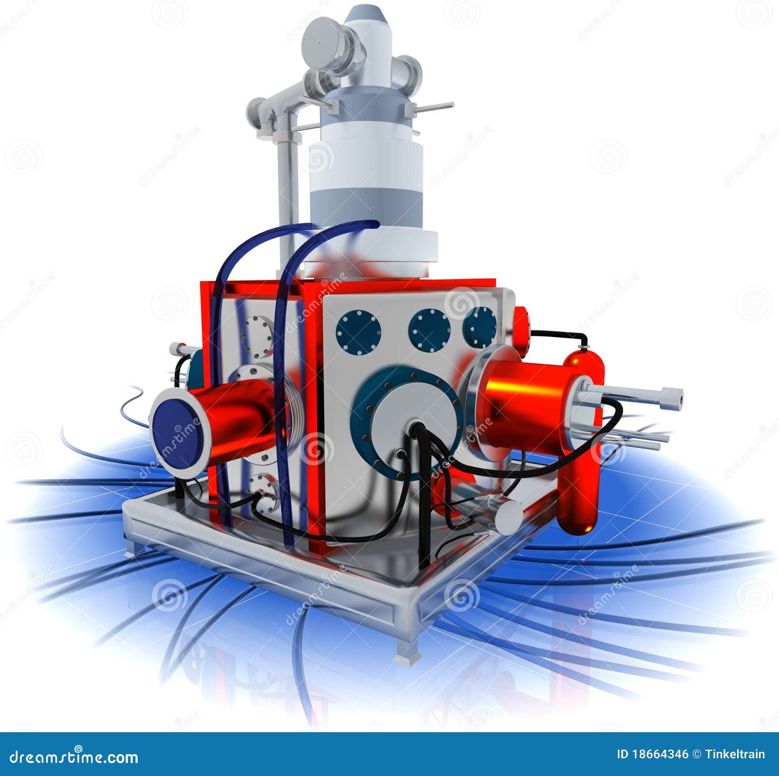 Abstract machine stock illustration. Illustration of mechanism - 18664346