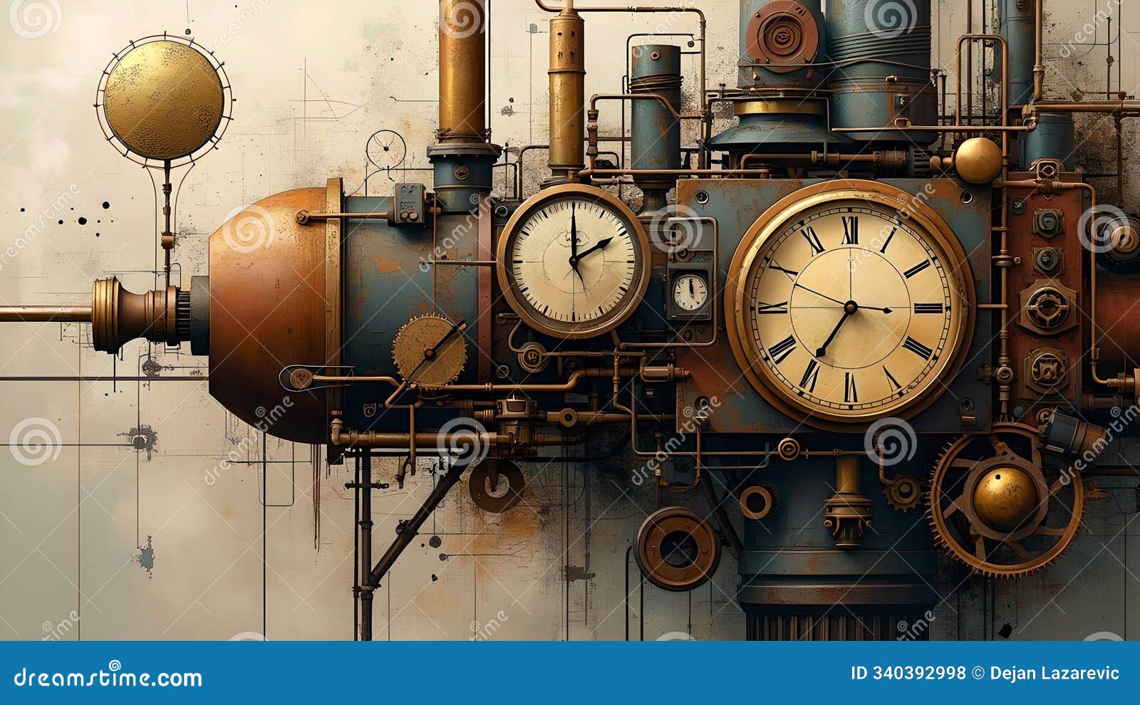 Abstract Machine And Deep Learning, Artificial Intelligence Cartoon ...