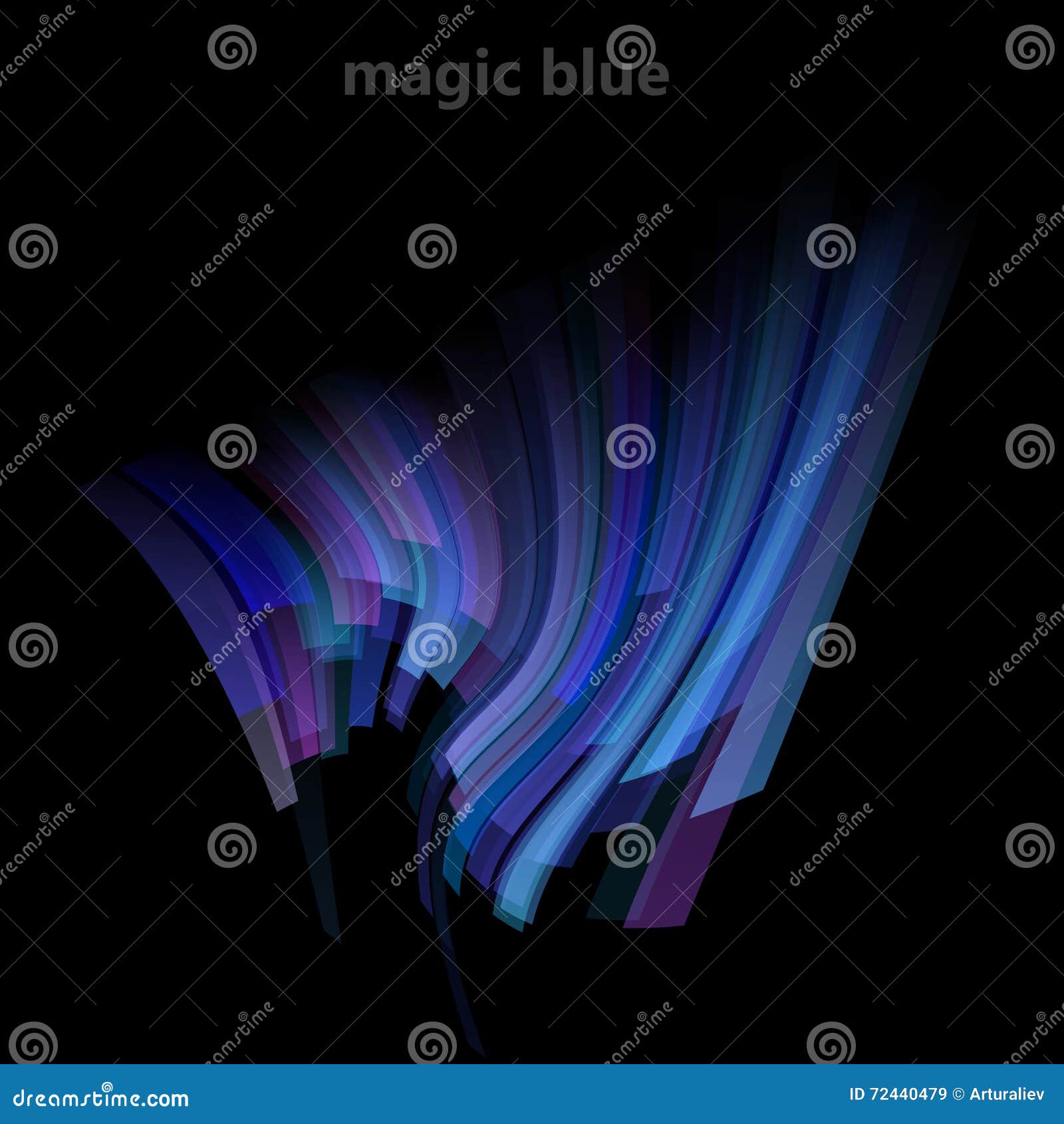 Abstract Magic Background with Blue Lines Stock Vector - Illustration ...