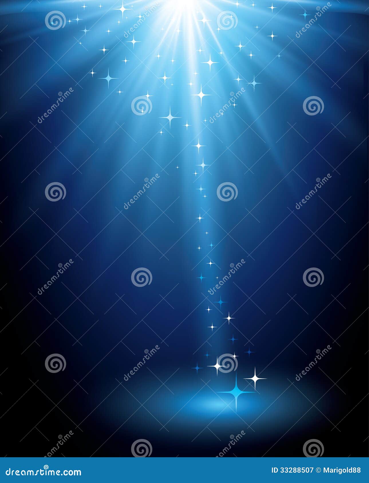 Abstract Magic Blue Light Background Stock Vector - Illustration of ...