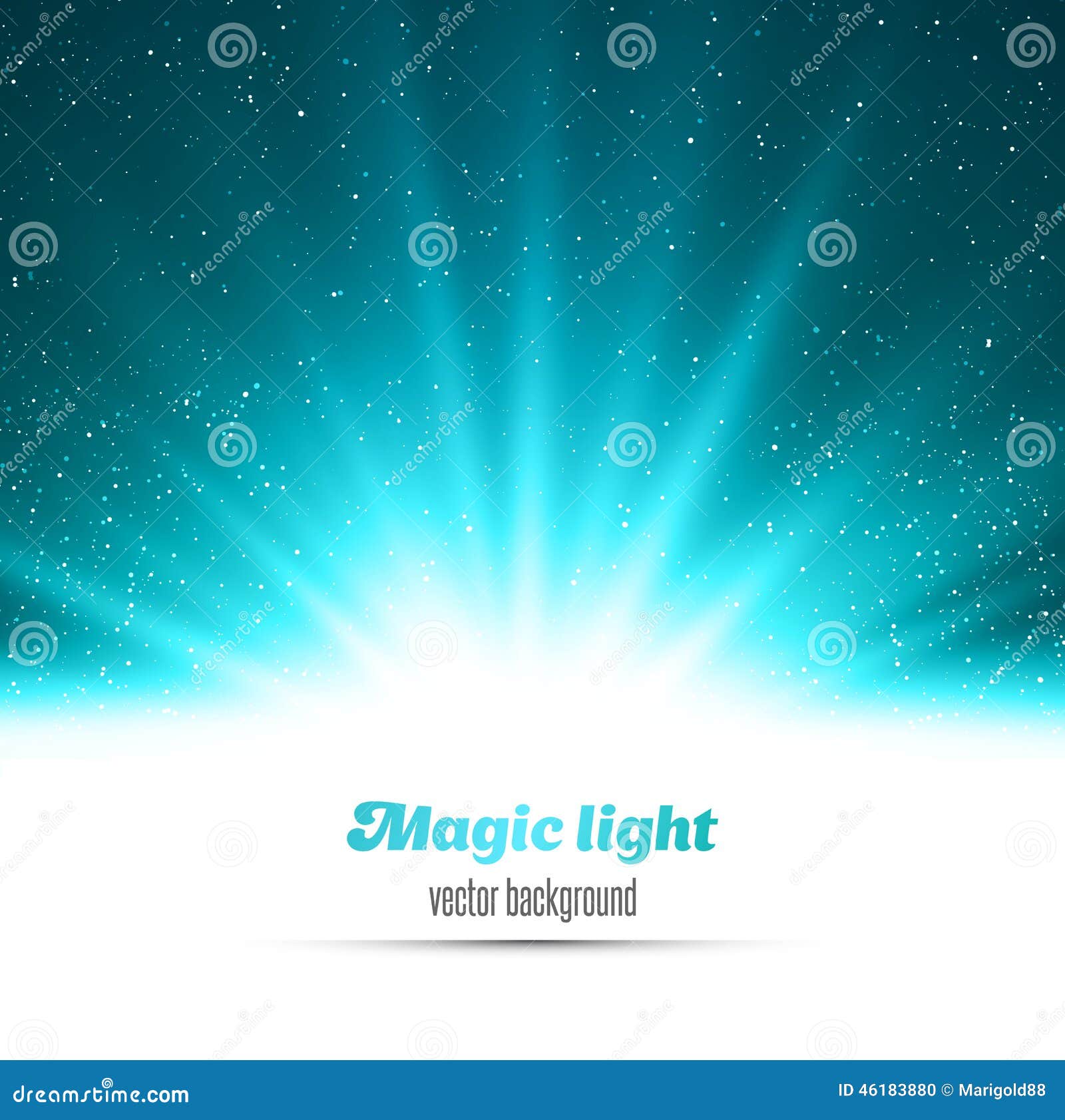 Abstract Magic Blue Light Background Stock Vector - Illustration of ...
