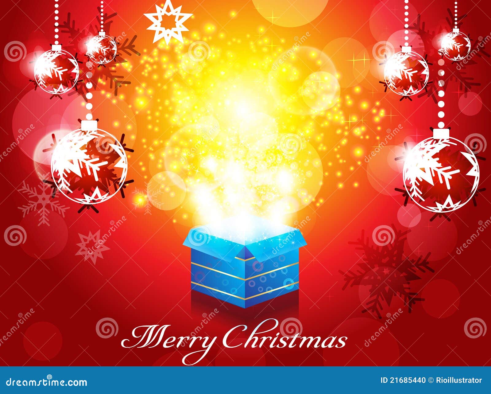 Abstract Magic Box with Sparkle Stock Vector - Illustration of holiday ...