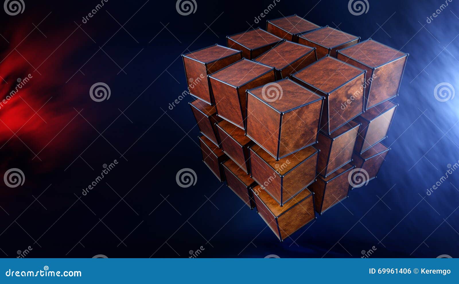 Abstract Magic Boxes stock illustration. Illustration of design - 69961406