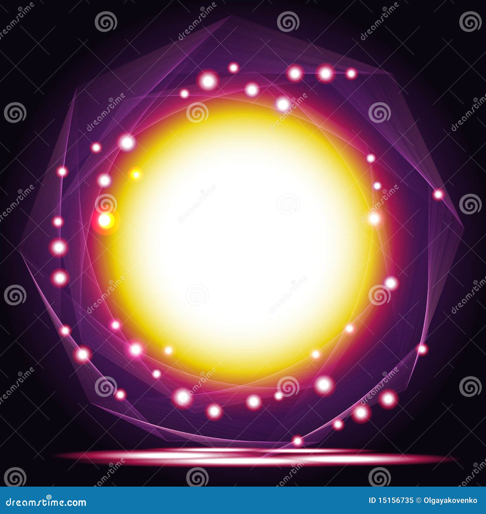 Abstract Magic Frame. stock vector. Illustration of smooth - 15156735