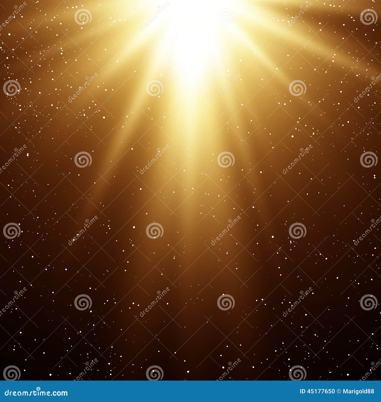 Gold Light Ray Sun Beam Vector Background. Abstract Gold Light Flash ...