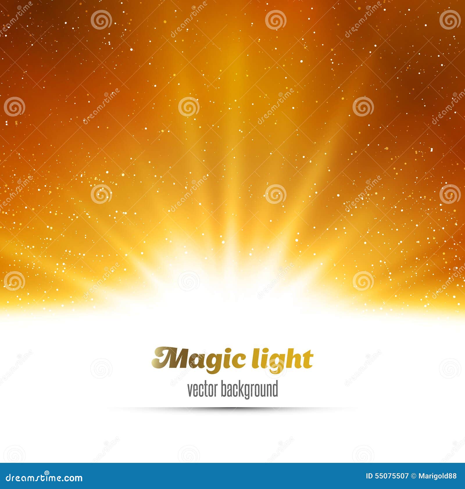 Abstract Magic Gold Light Background Stock Vector - Illustration of ...