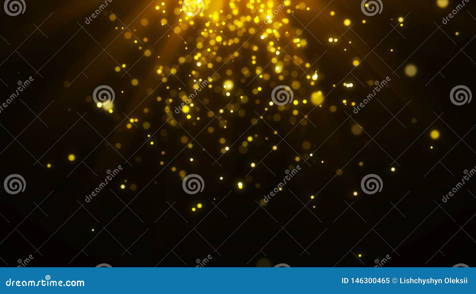 Abstract Magic Light Background. Gold Bokeh Confetti Background. 3d ... Abstract Magic Light Background. Gold Bokeh Confetti Background. 3d ...