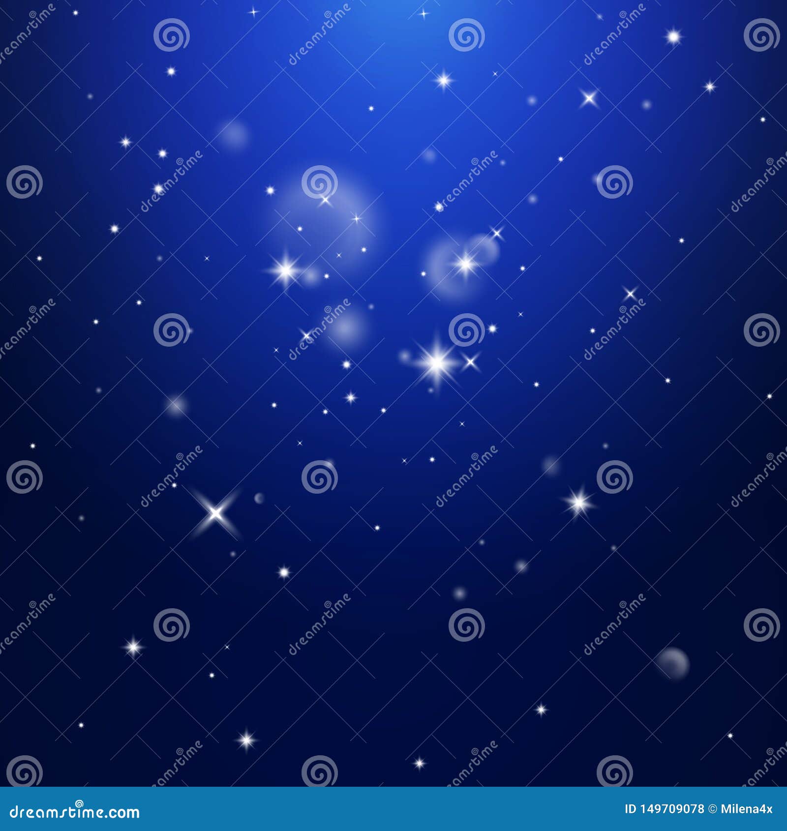 Abstract Magic Light Blue Background. Vector Illustration Stock Vector ...