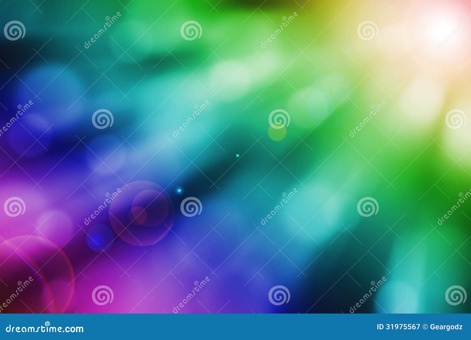 Abstract Magic Sun Flares and Light Rays Stock Illustration ...