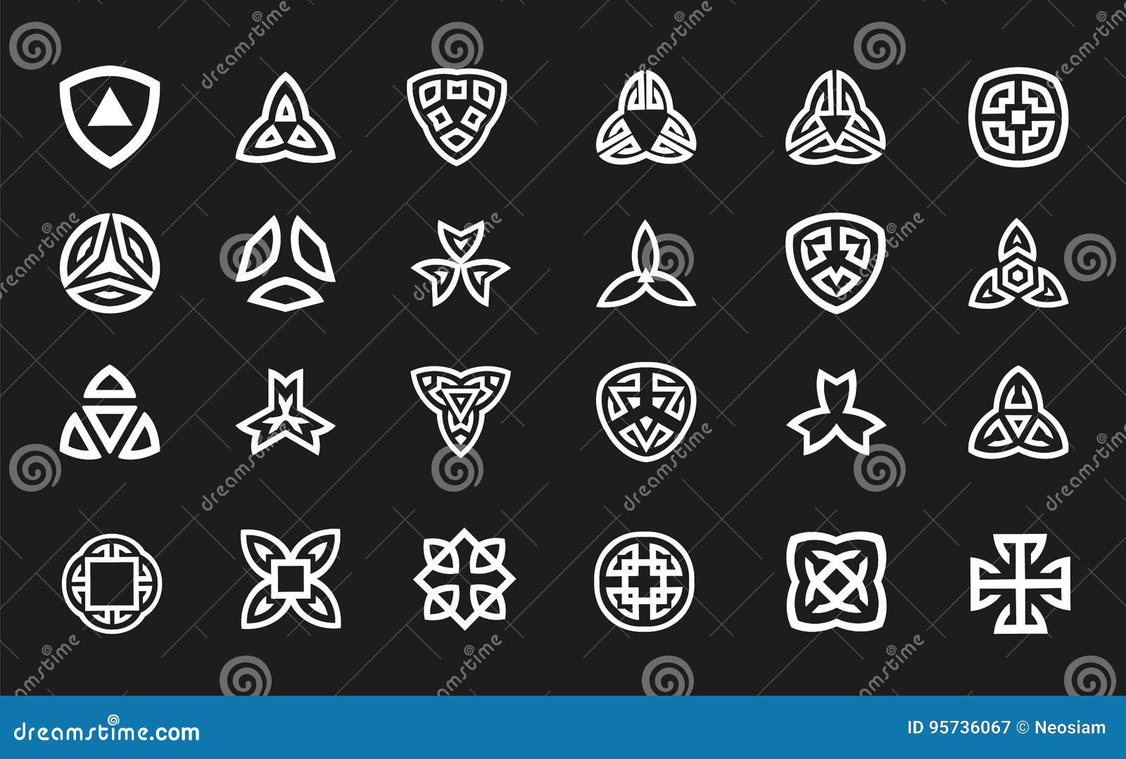 Magic Triangle Abstract Background With Highlights Royalty-Free Stock ...