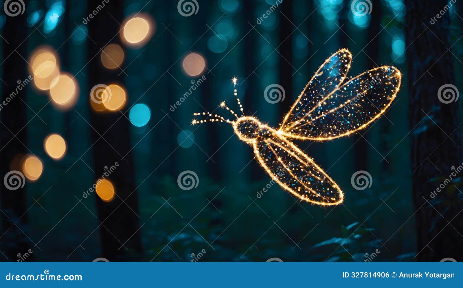 Abstract and Magical Image of Glitter Firefly Flying Stock Illustration ... Abstract and Magical Image of Glitter Firefly Flying Stock Illustration ...