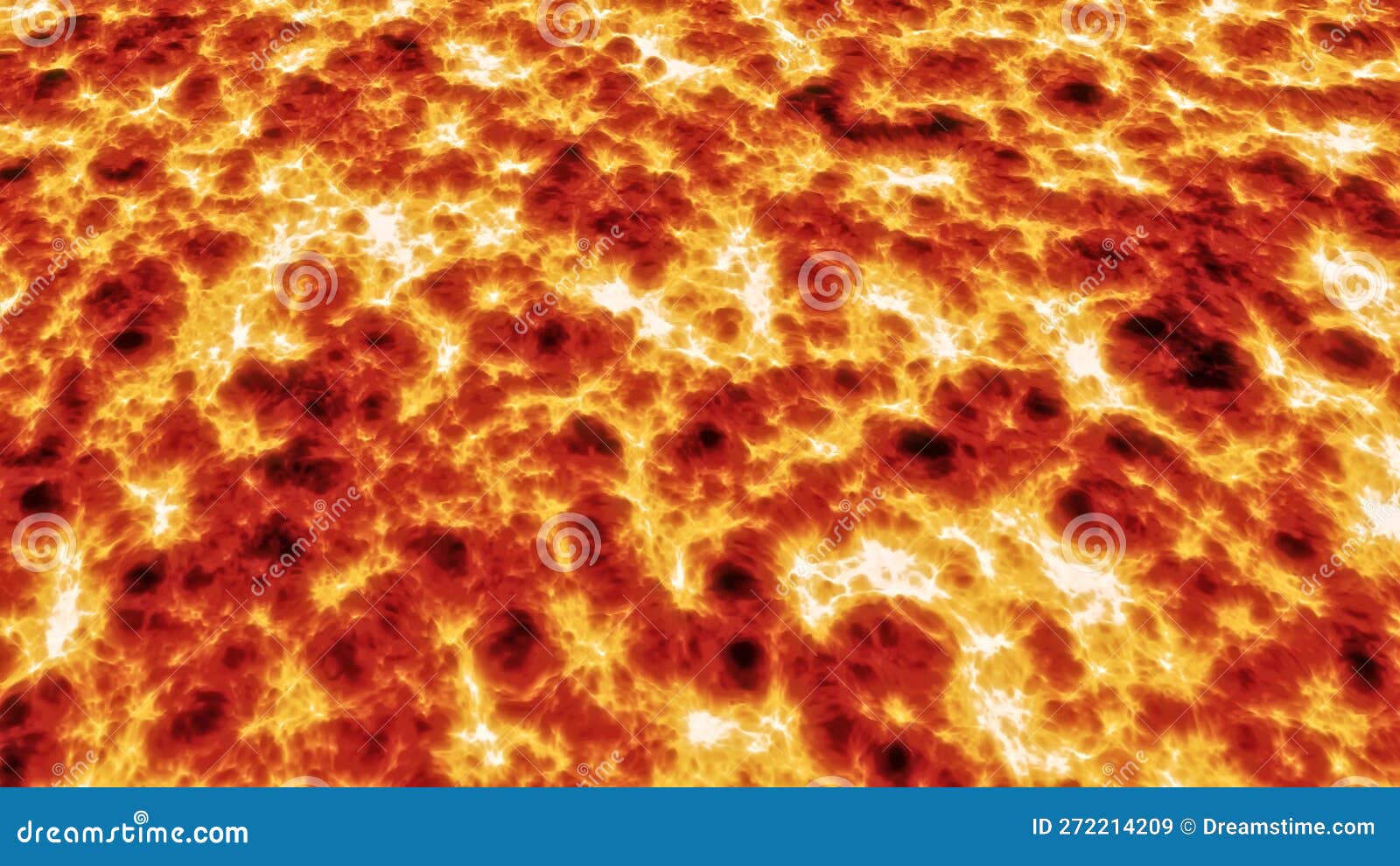 Abstract Magma, Lava Flowing Smooth Waves Background. Fire Like Stock ...