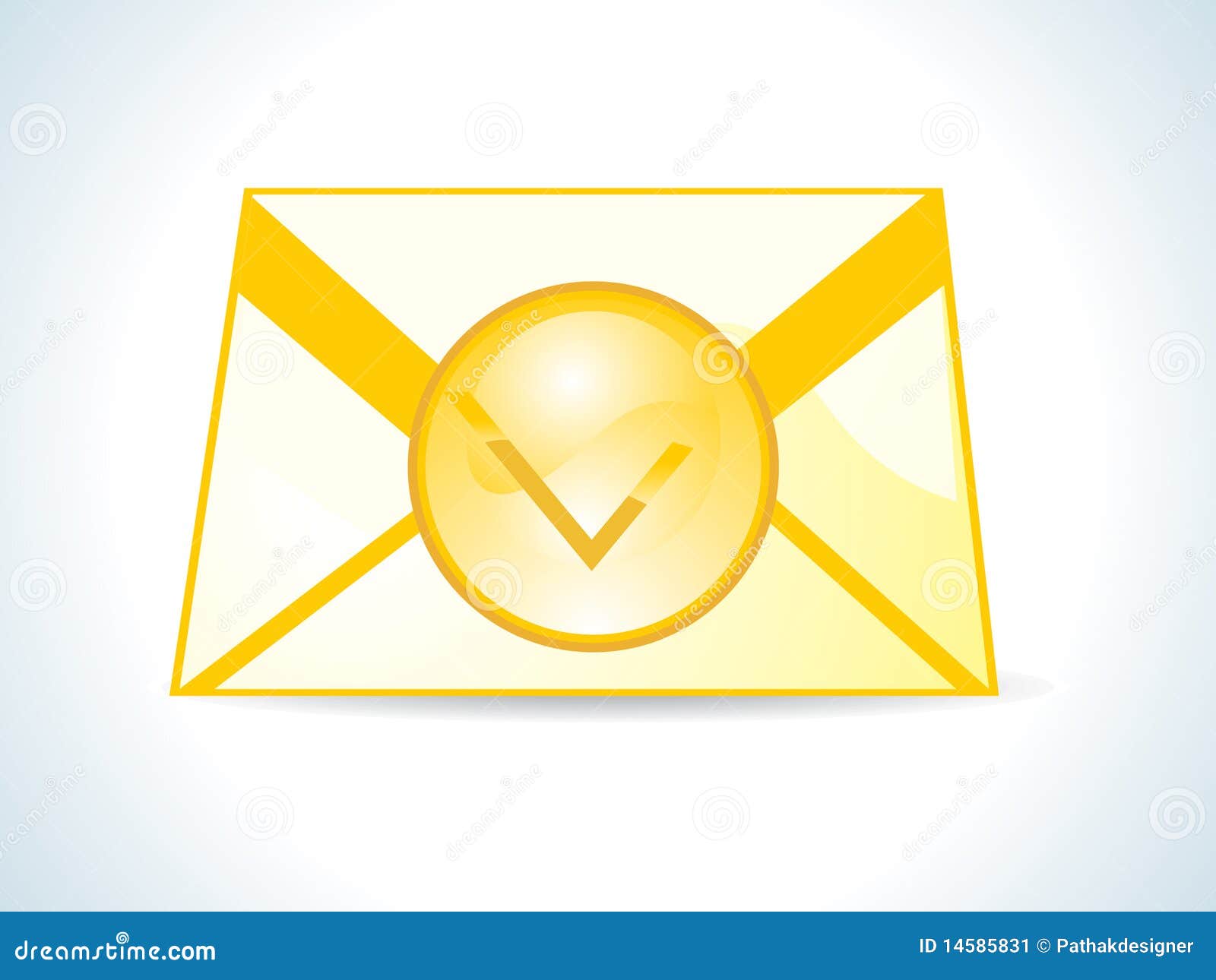 Abstract mail icon stock vector. Illustration of email - 14585831